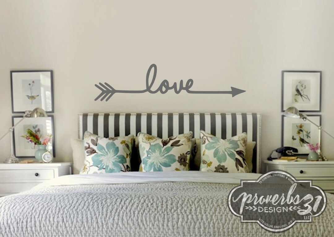 Love Arrow - Vinyl Wall Decal- - Etsy