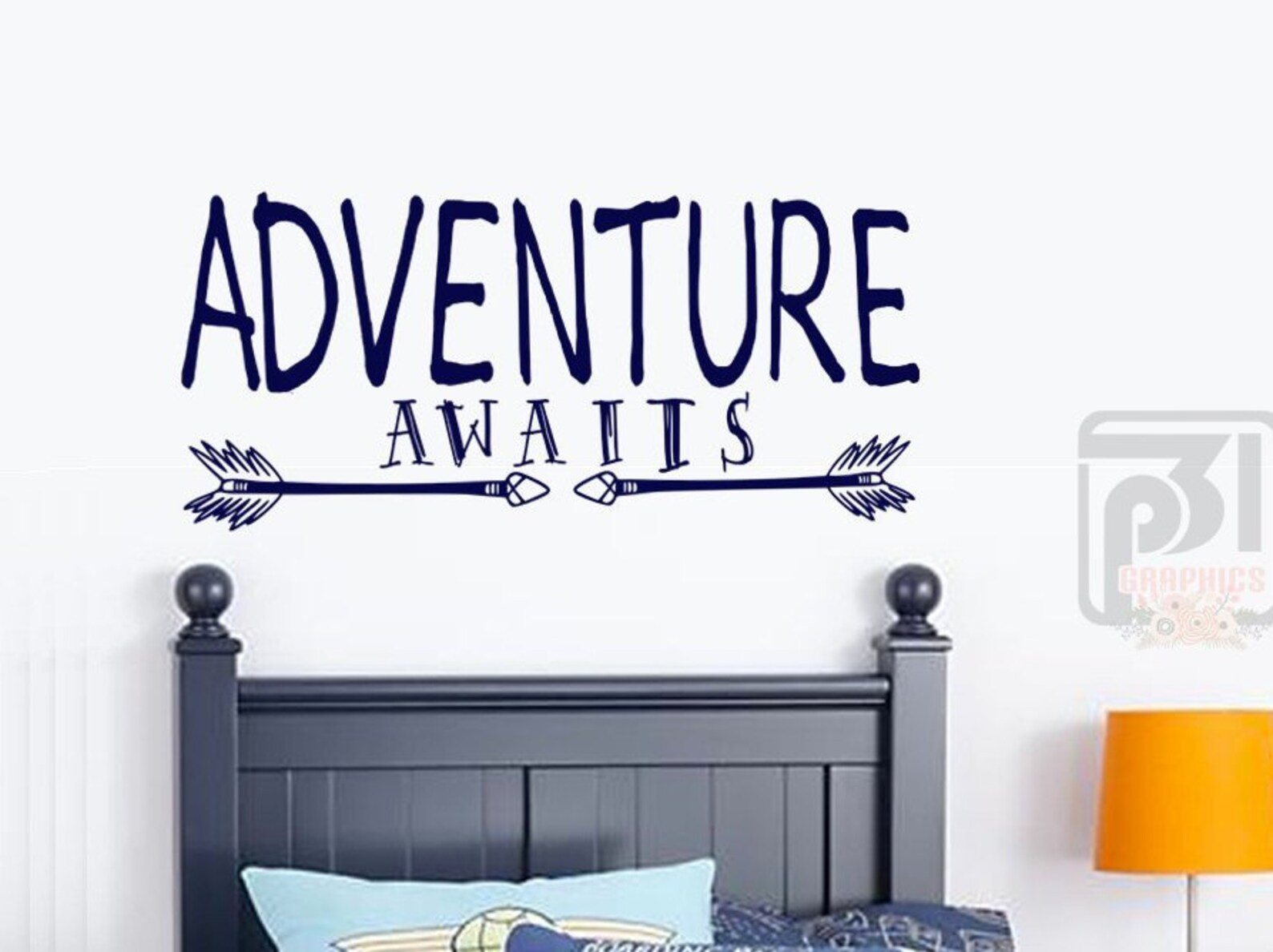 Adventure Awaits Vinyl Wall Decal Vacation Home Decor Boys | Etsy