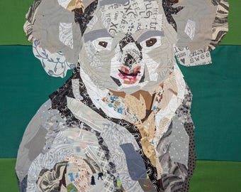 Capybara Quilt Collage Block - Downloadable Mini Quilt Pattern - Etsy