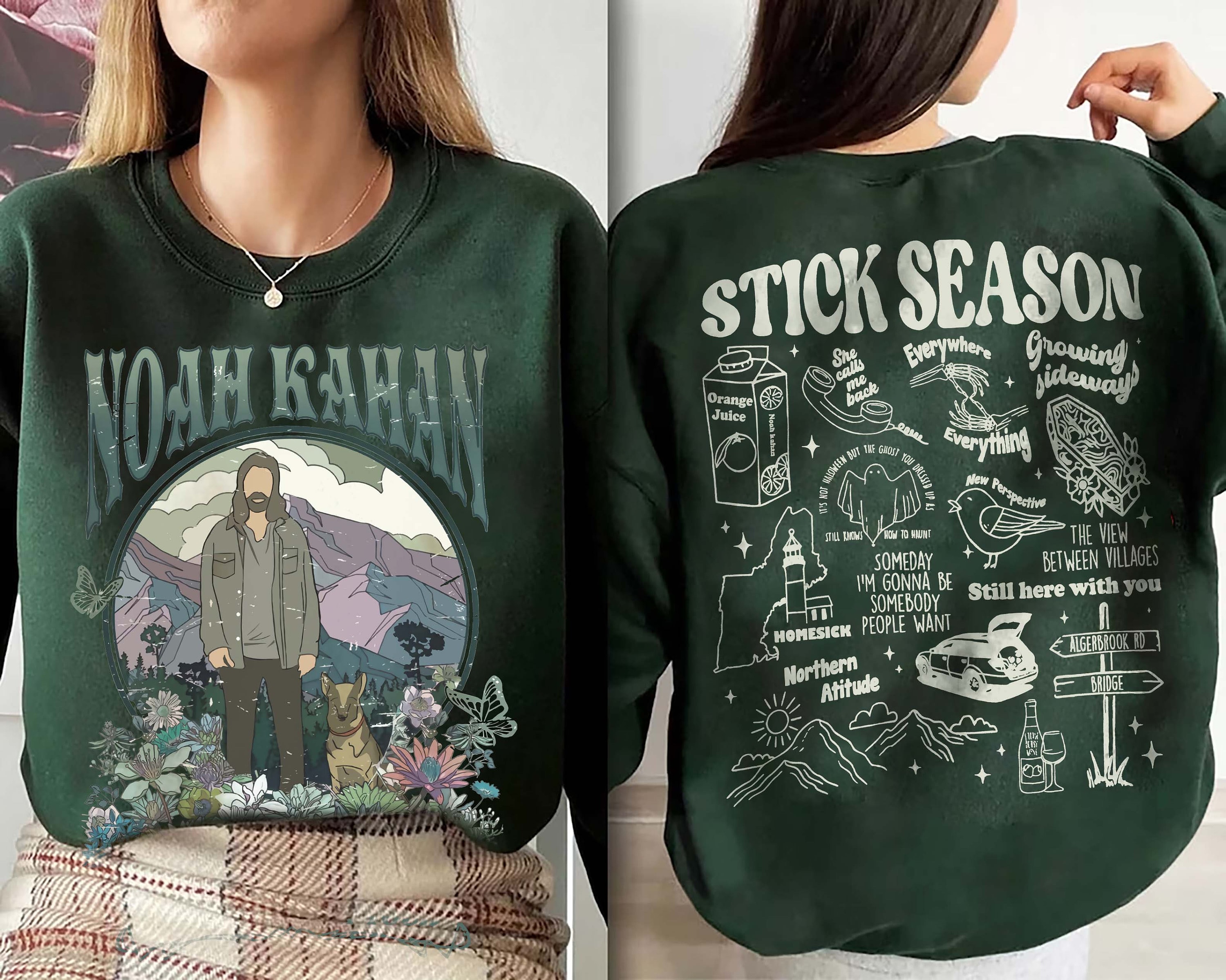 Vintage Stick Season 2024 Noah Kahan Merch, Country Music Tour Shirt ...