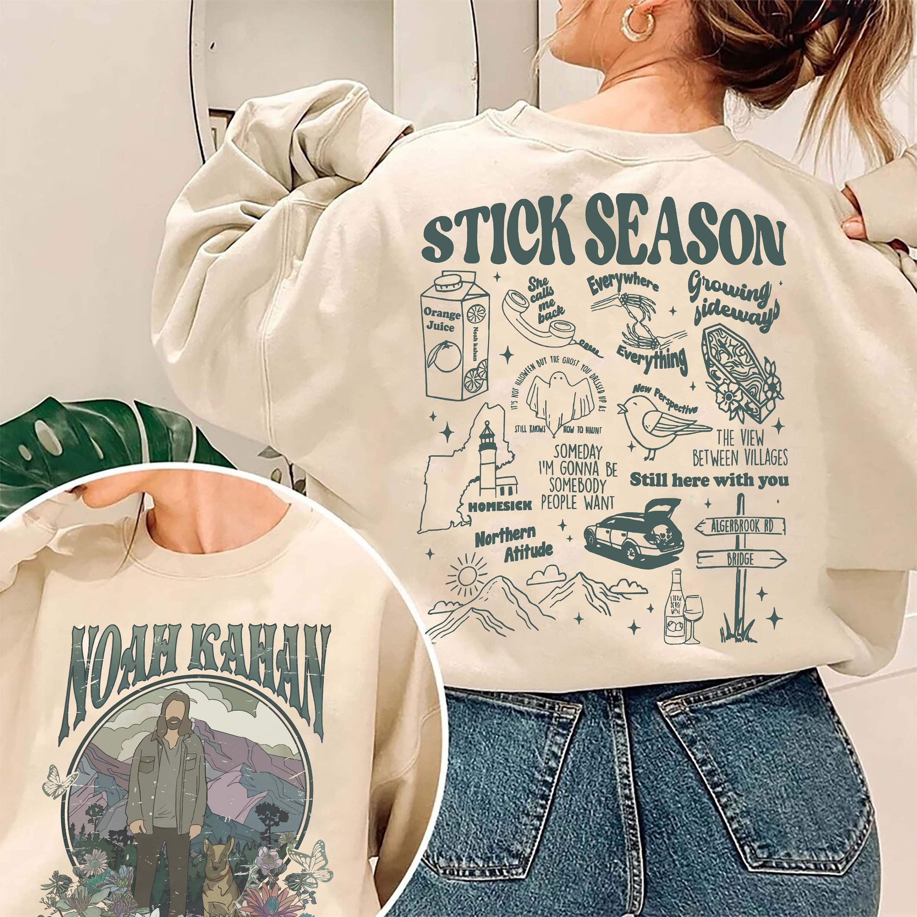 Vintage Stick Season 2024 Noah Kahan Merch, Country Music Tour Shirt ...