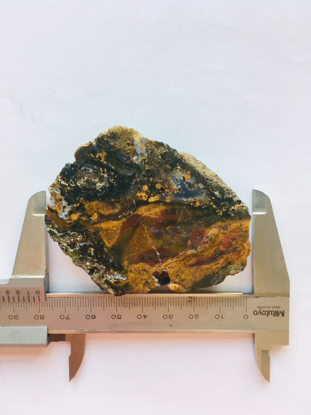 Rough Red and Ocker Opal Polished Slab From Hungary, Rare Specimen ...
