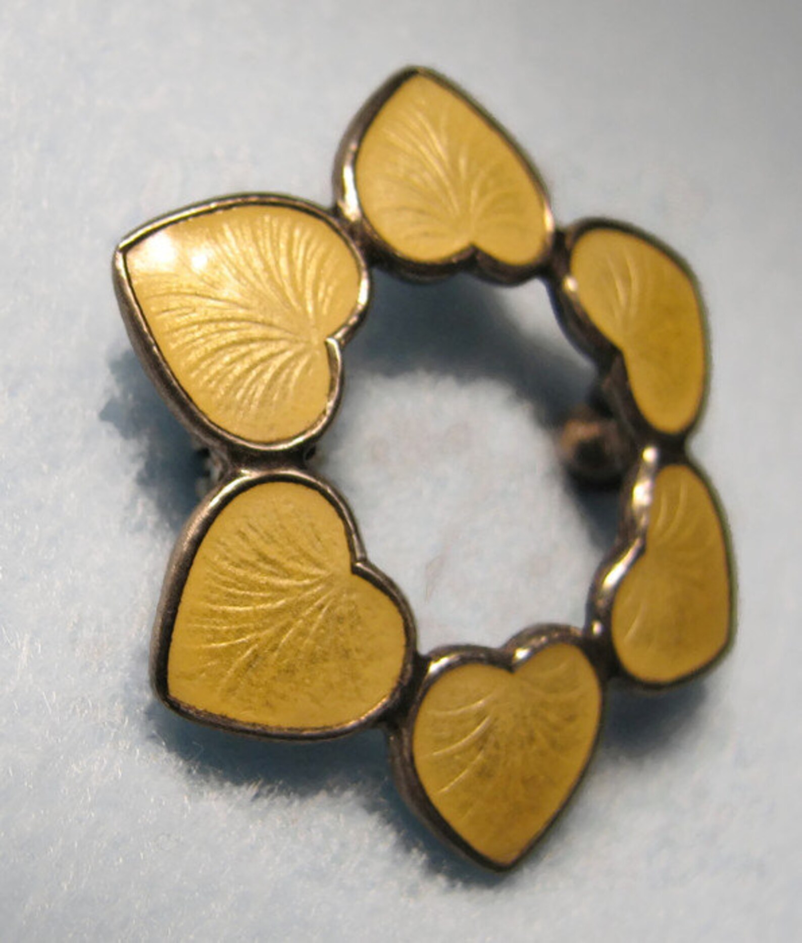 Signed VOLMER Bahner/denmark GUILLOCHE Enamel Heart Circle - Etsy