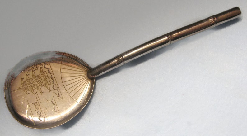 950 Sterling JAPANESE PAGODA/FAN Souvenir Spoon - Etsy