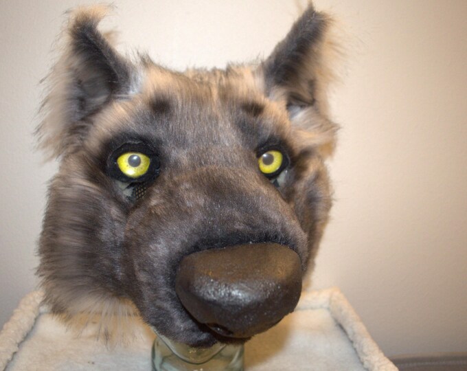 Wolf Head Half Mask Cosplay Mask - Etsy
