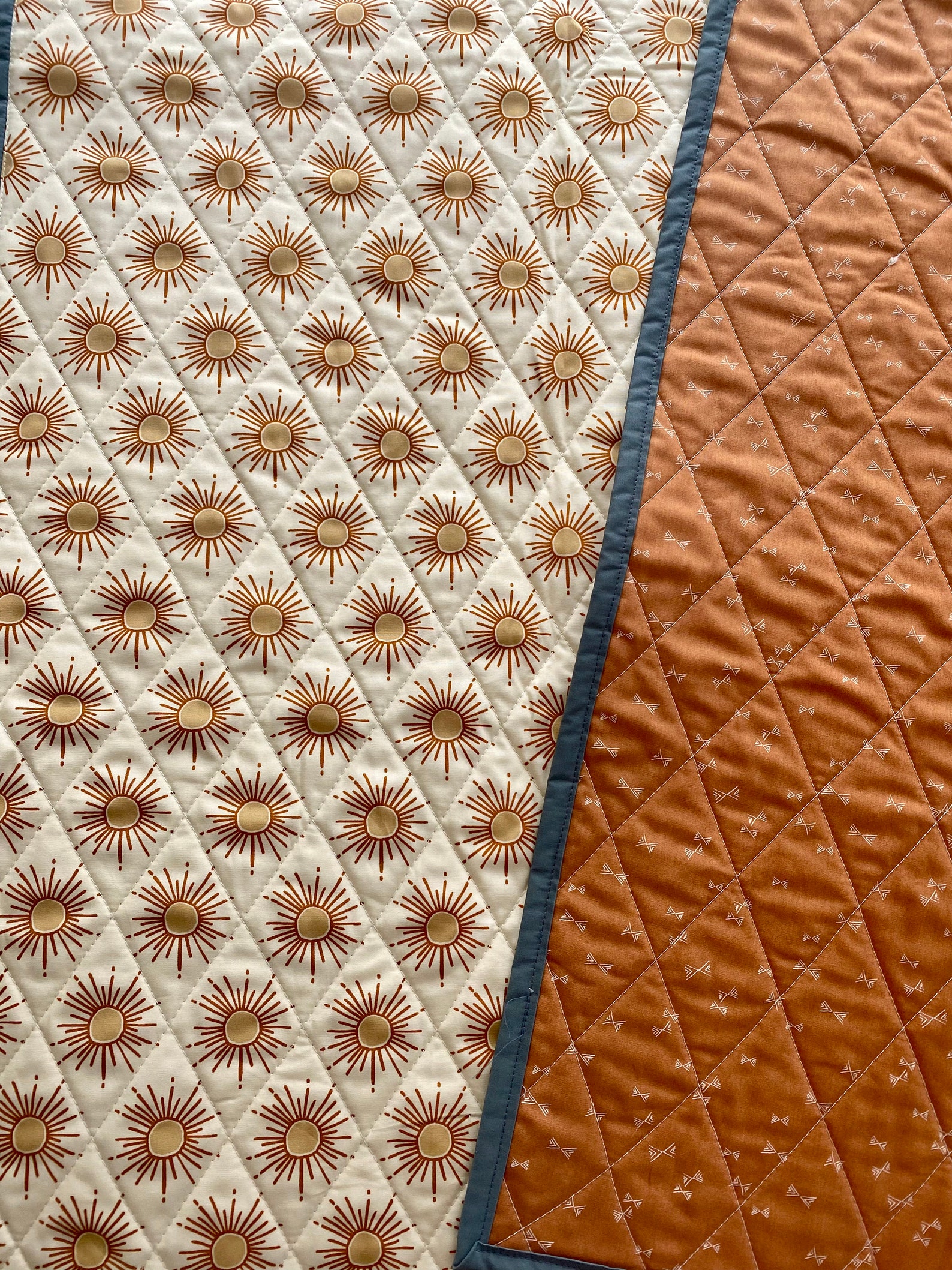 Sun Quilt Wholecloth Quilt Gender Neutral Baby Gift Toddler - Etsy