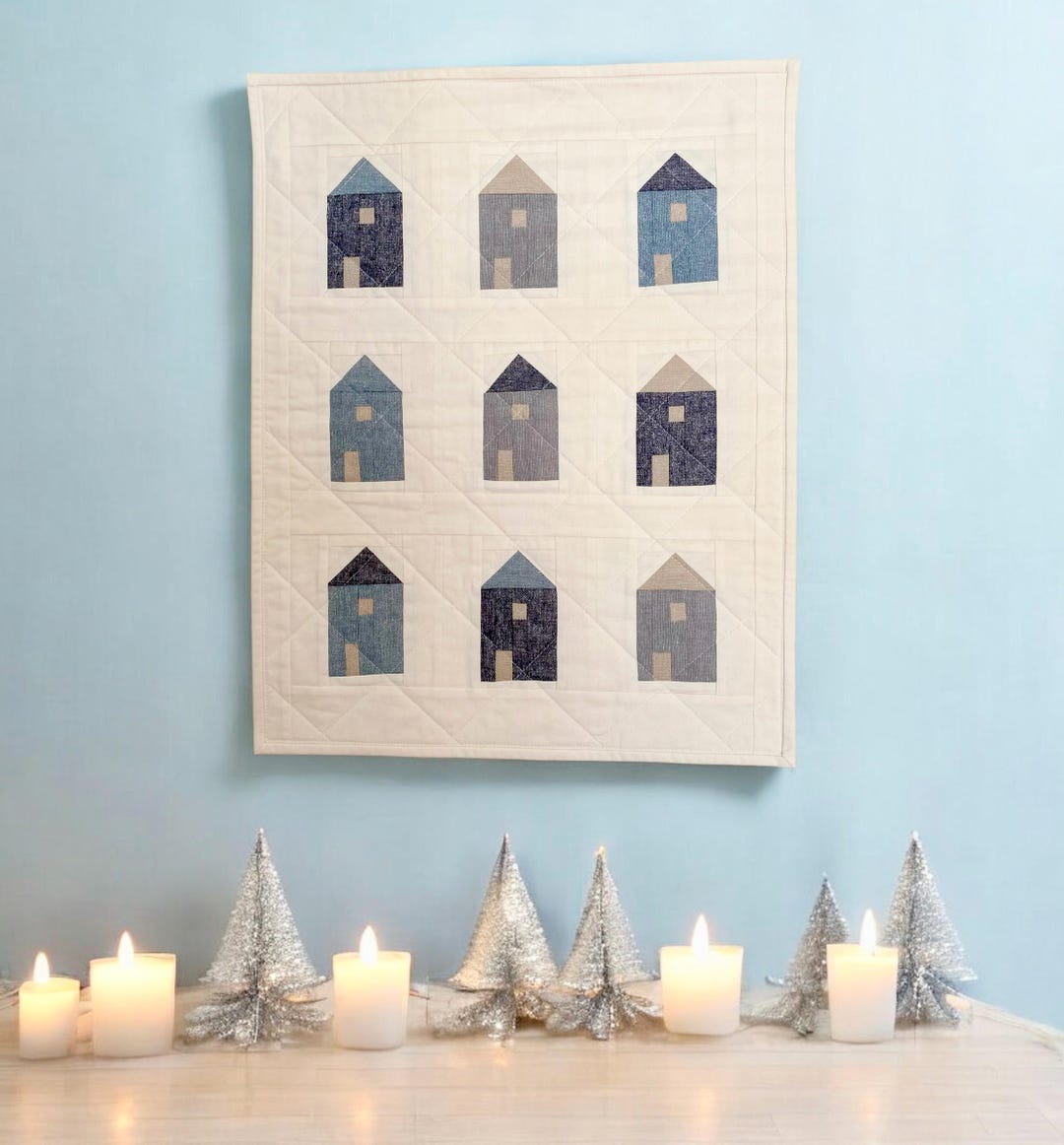 Christmas Village Wall Hanging - Etsy