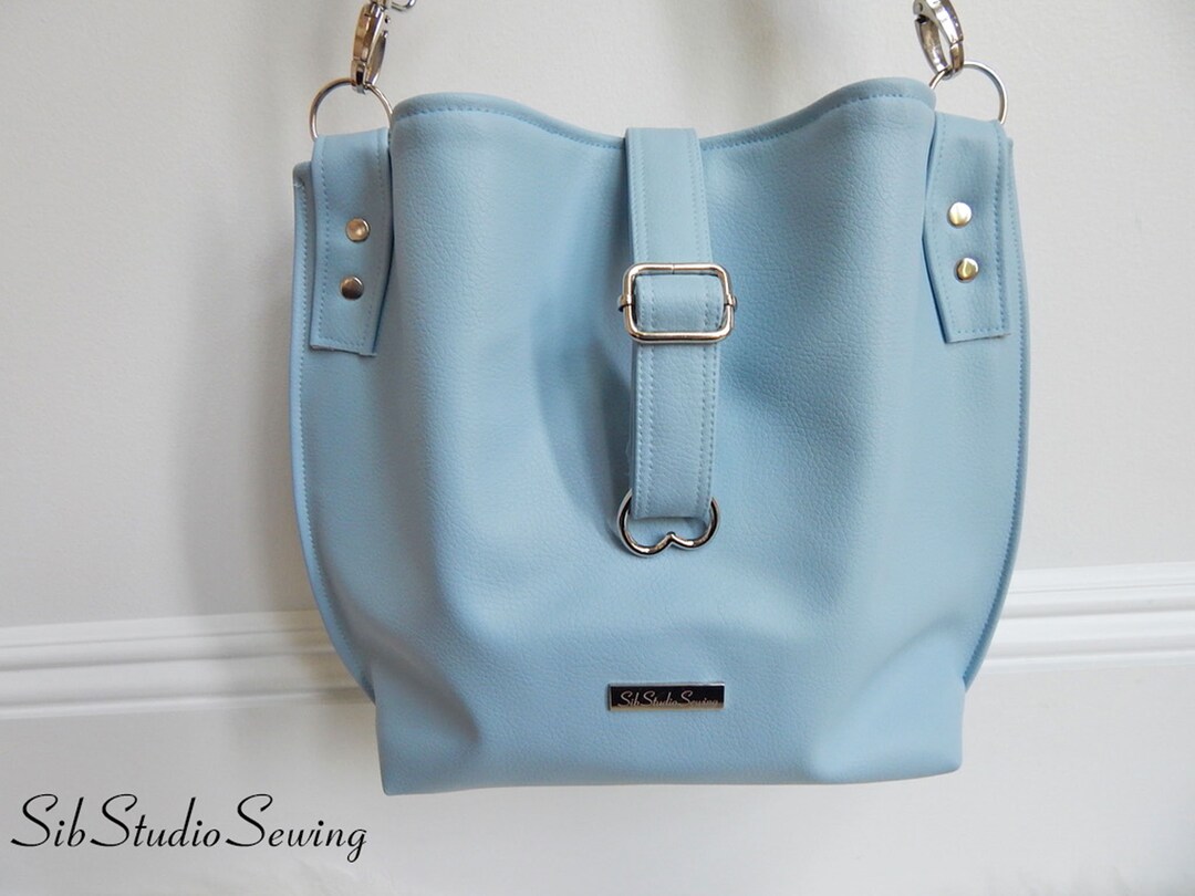 Baby Blue Bag, 10 X 9.25 X 4 Inches, Shoulder Strap, Removable ...
