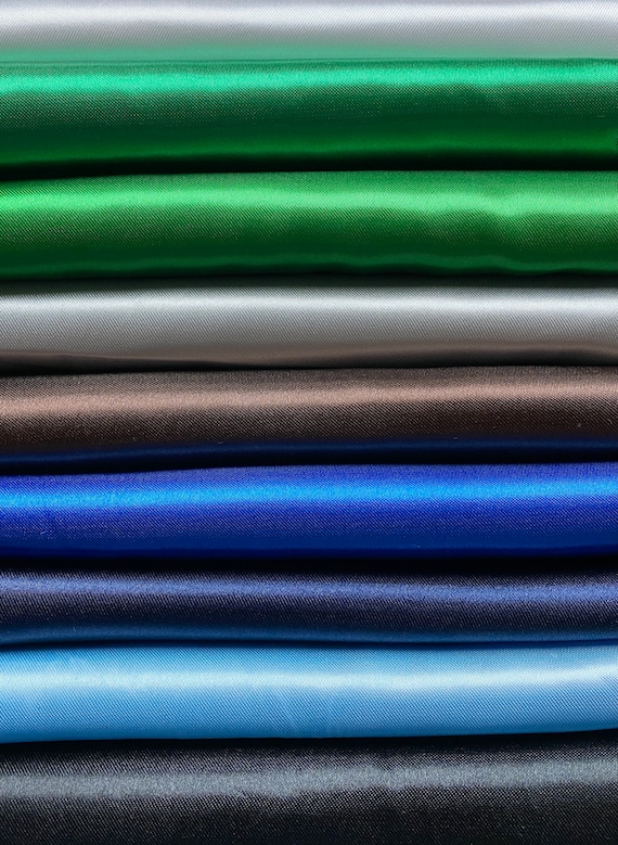 Tela satinada de poliéster | Etsy