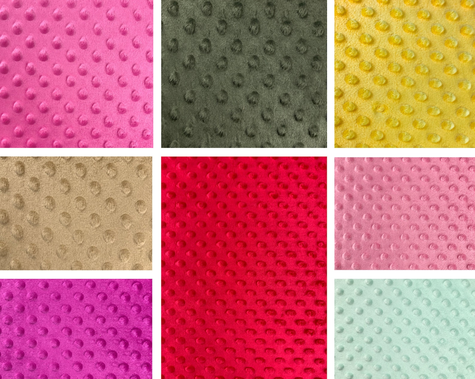 Minky Dots Fabric 58/60'' Wide per Yard - Etsy