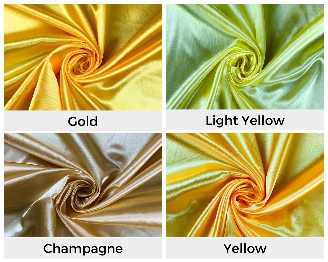 Polyester Satin Fabric 60'' Wide X Sold by Yard | Etsy