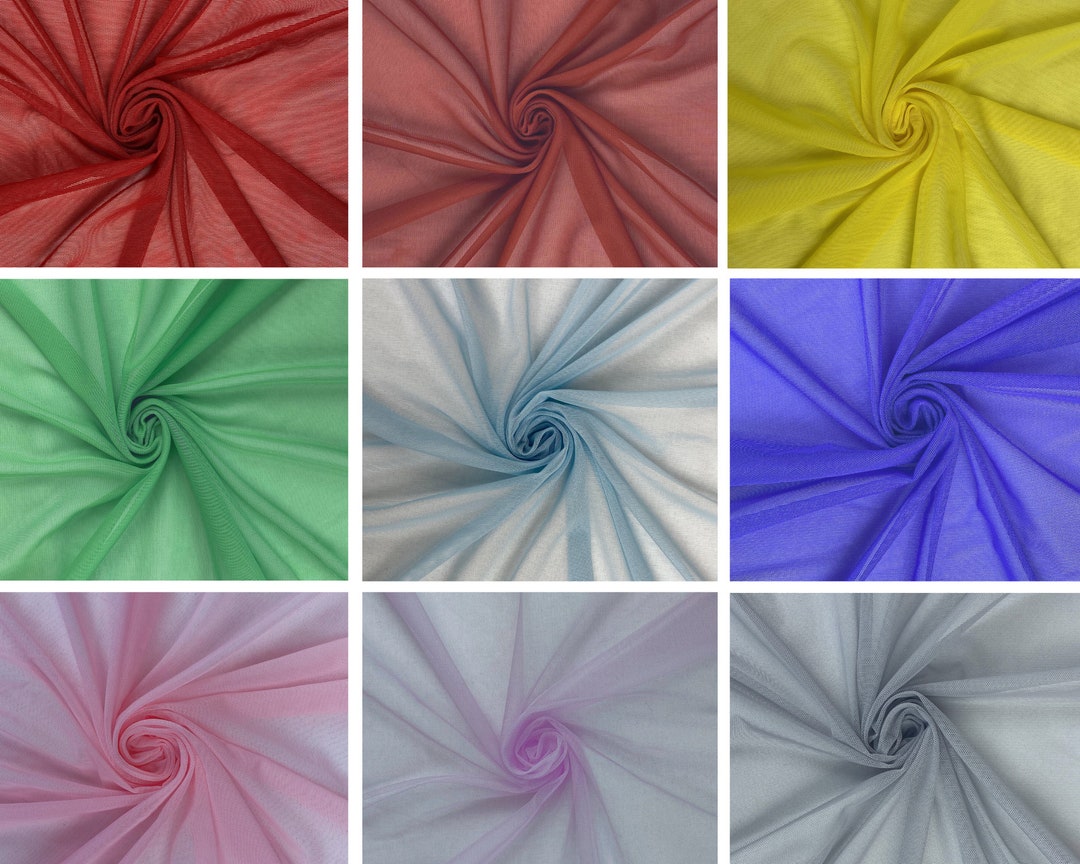 Assorted Colors Nylon Power Mesh Fabric | 58'' Wide X Sold by Yard ...