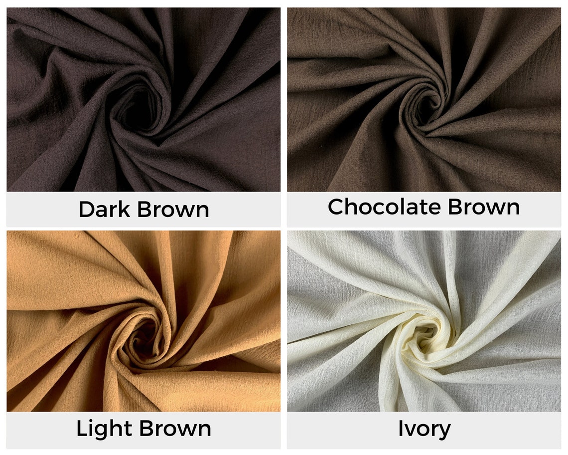 Assorted Colors Cotton Gauze Fabric | 48" Wide X Sold by Yard ...