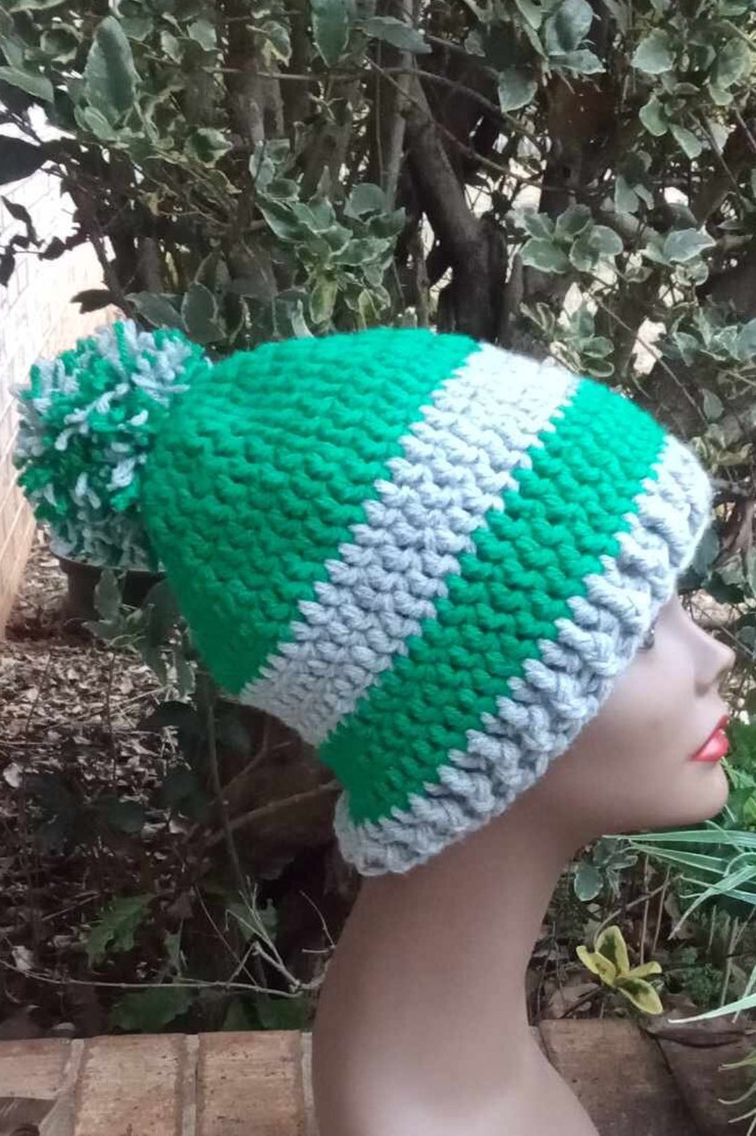 Crochet Wizard Beanie, Crochet Wizard Hat, Handmade Slytherin Beanie ...
