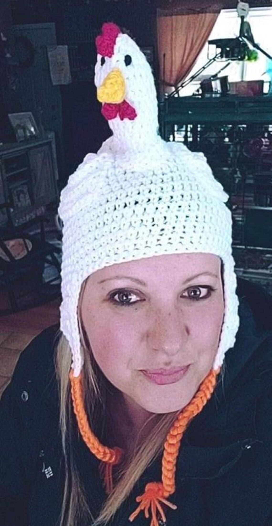 Chicken Hat Crochet Chicken Hat Funny Chicken Hat - Etsy