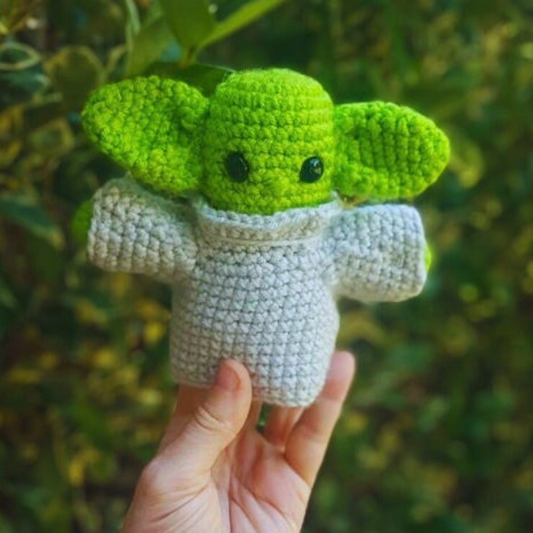 Crochet Baby Grogu-handmade Doll Grogu-amigurumi Grogu, Amigurumi Baby ...