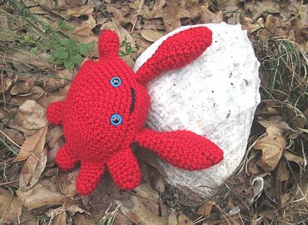Herman the Crab,amigurumi Crab,sea Creature,crab Toy,plush Crab Doll ...