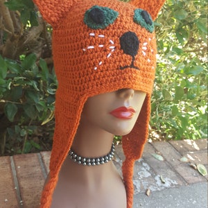 Orange Cat Hat Catfelinemeowkittymeowadult Small Teen | Etsy
