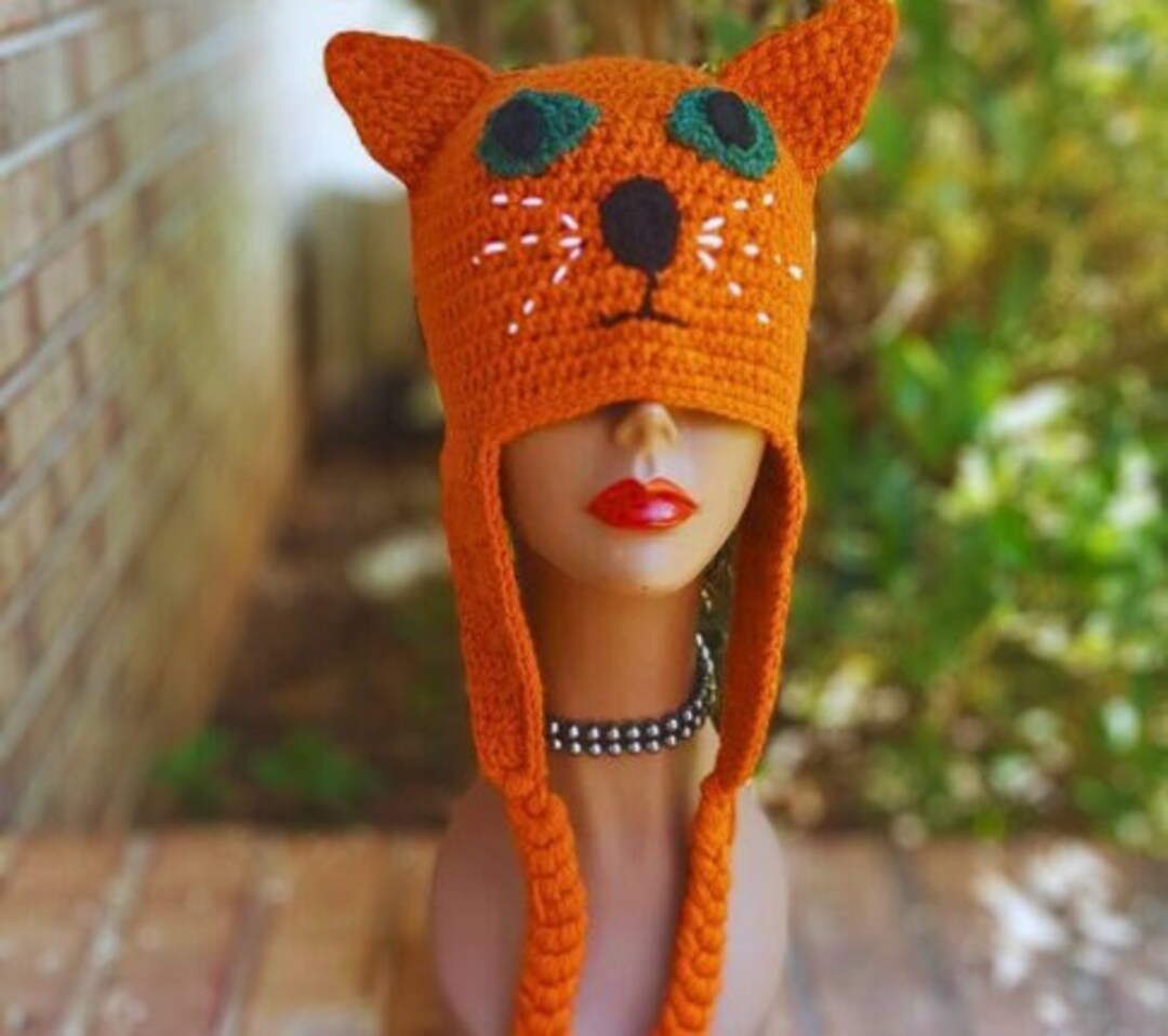 Orange Cat Hat, Cat,feline,meow,kitty,meow,adult Small, Teen Size ...