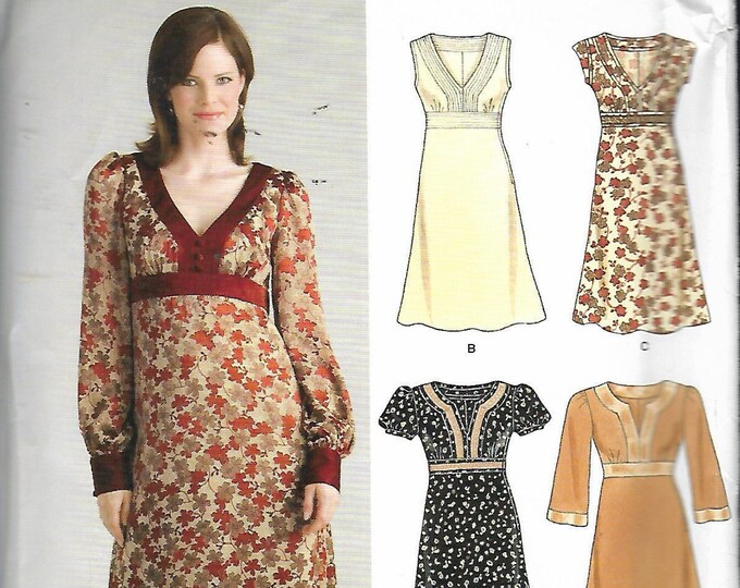 Uncut New Look Sewing Pattern 6723 Misses Dresses Size A - Etsy