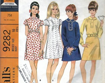 1968 Dress Pattern - Etsy