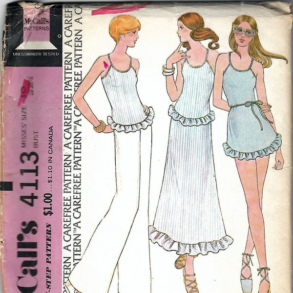 Mccalls Vintage Halter Top Pattern - Etsy