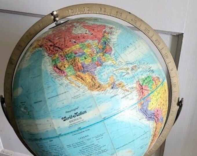 1970's Replogle World Nation Series, Leroy M Tolman Cartographer 12 ...