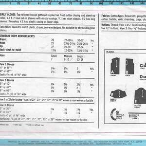 Vintage 1978 Simplicity 8669 Girls' Blouse With Stand up | Etsy