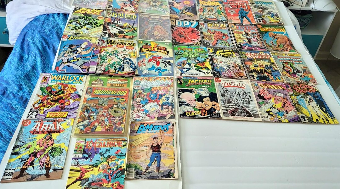 39 Vintage 1990's Comics Freedom Fighters, Youngblood, Justice League ...