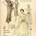 1951 Butterick 5776 Evening Dress or Day-length Version Sewing - Etsy