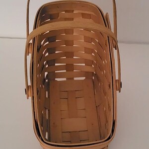 1997 Royce Craft Signed & Dated Hand Woven Sleigh Basket With Handles ...