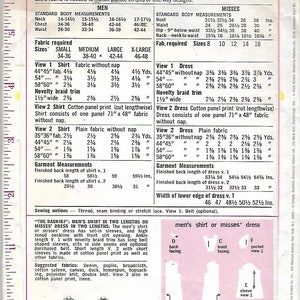 Vintage 1972 Simplicity 5043 the Dashiki Misses Shirt in Two Lengths or ...