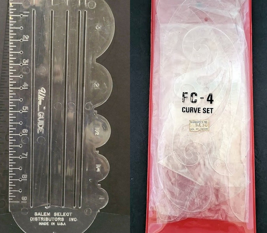 French Curve Set FC-4 Unused in Carrying Pouch + Salem Select ...