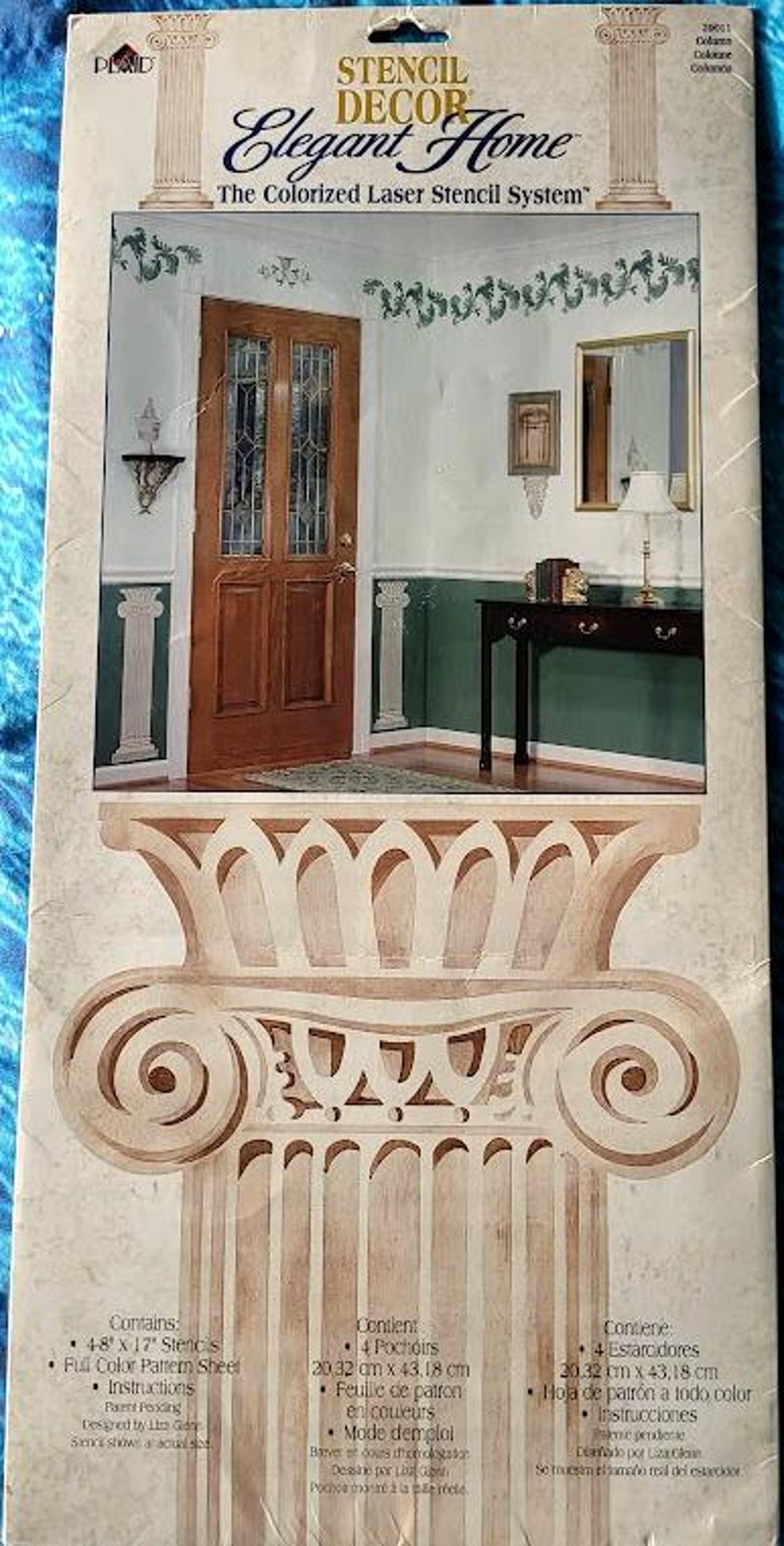 1996 Plaid Column Colorized Laser Stencils No 29011 UNUSED - Etsy