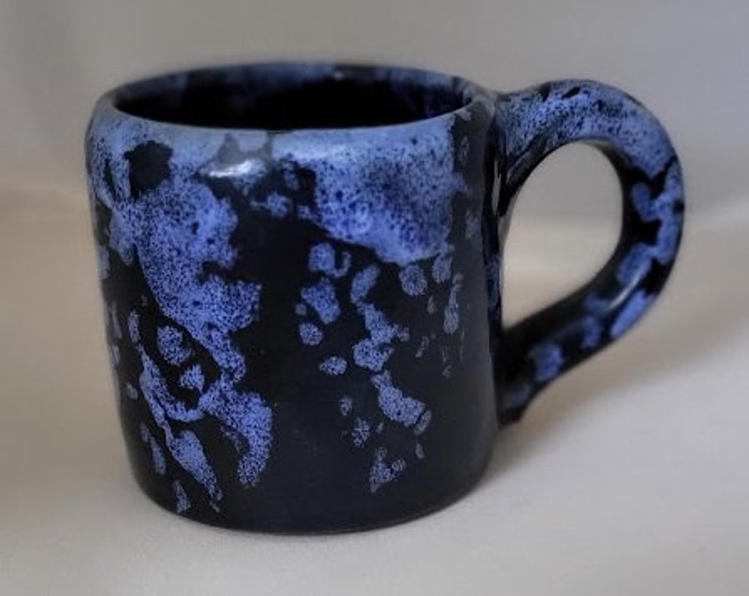 Vintage Bybee Pottery Cobalt Spongeware Child's Cup Signed BB - Etsy