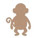 Paper Monkey Die Cut Shapes, Monkey Cutout Shapes for Zoo and Safari ...