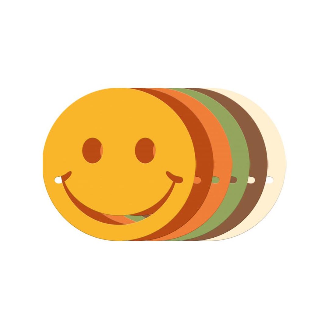 Smiley Face Die Cuts for Groovy Party Decorations 24 or 48 Pieces ...