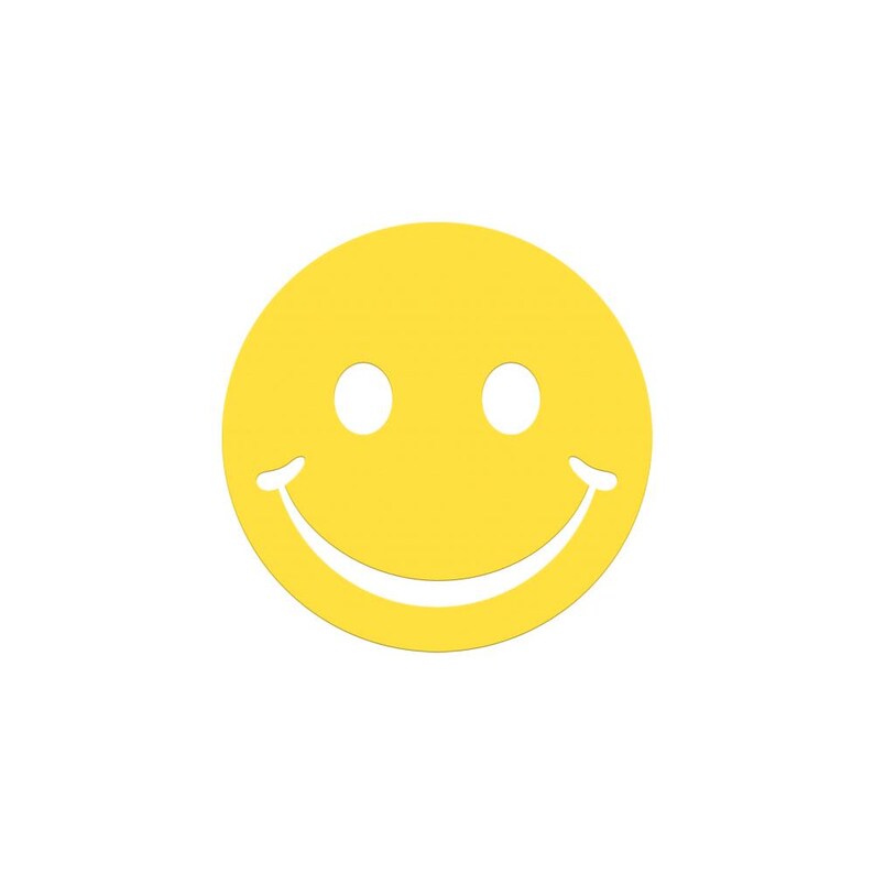 Happy Smiling Face Paper Die Cuts – 24 Pack – 3 Sizes in Multiple Color ...