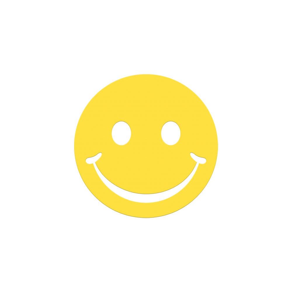 Happy Smiling Face Paper Die Cuts – 24 Pack – 3 Sizes in Multiple Color ...