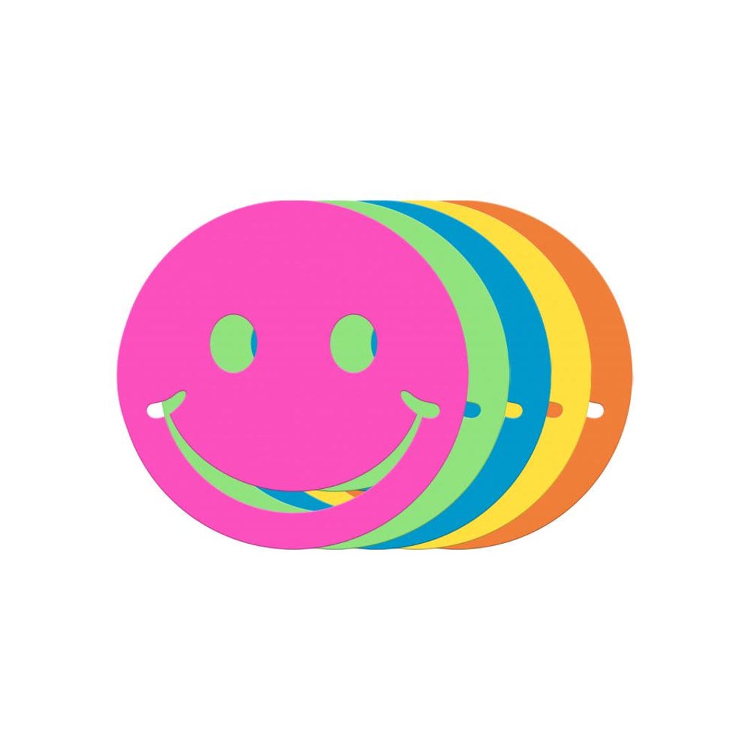 Groovy Smiley Face Die Cuts for Birthday Parties, Packs of 25 or 50 ...