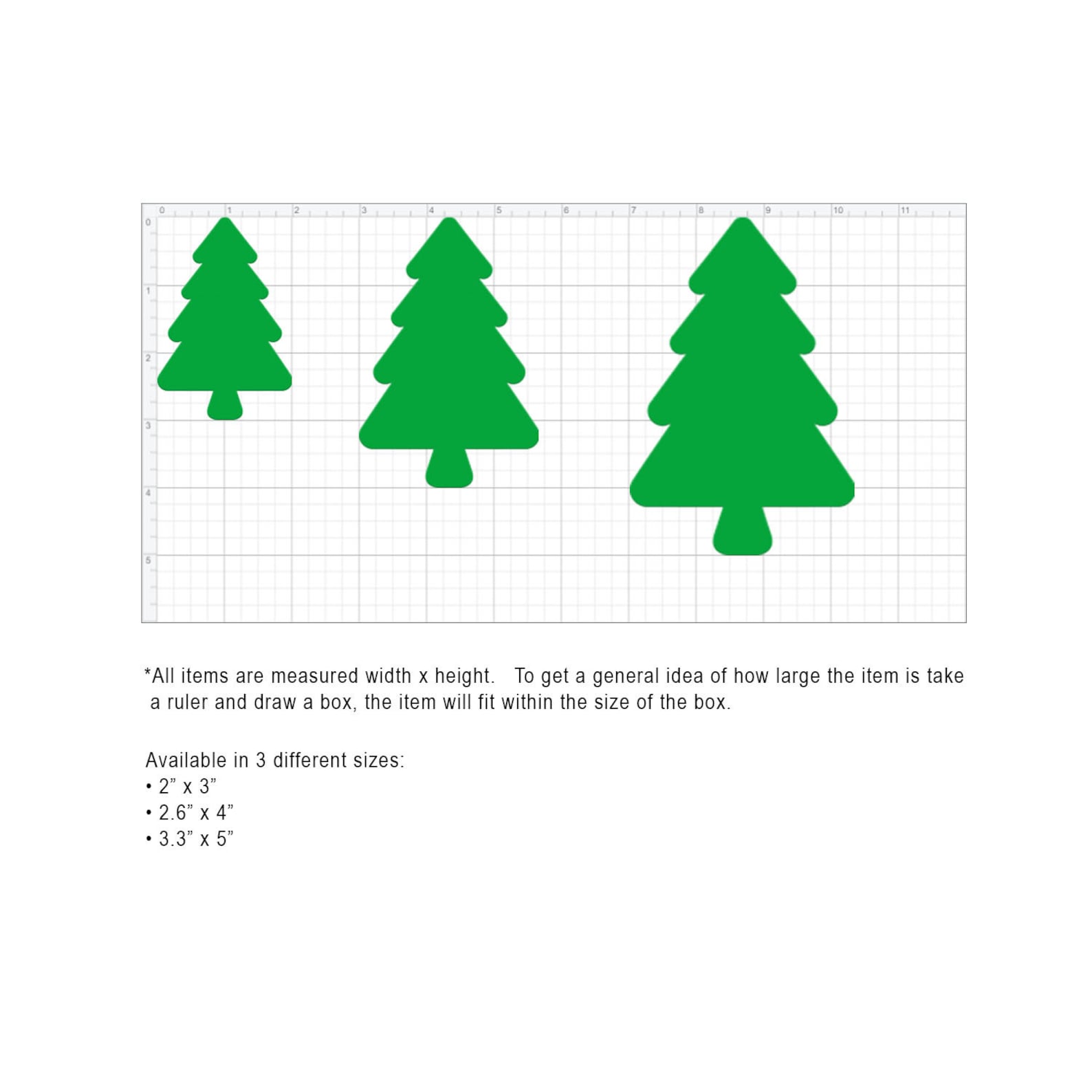 Christmas Tree Die Cut Shapes Holiday Tree Cut Outs | Etsy