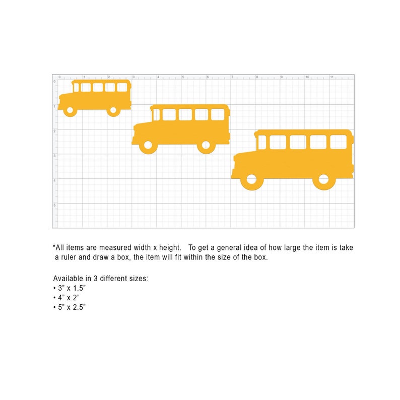 Back to School Bus Die Cuts for Classroom Bulletin Boards Scrapbook ...