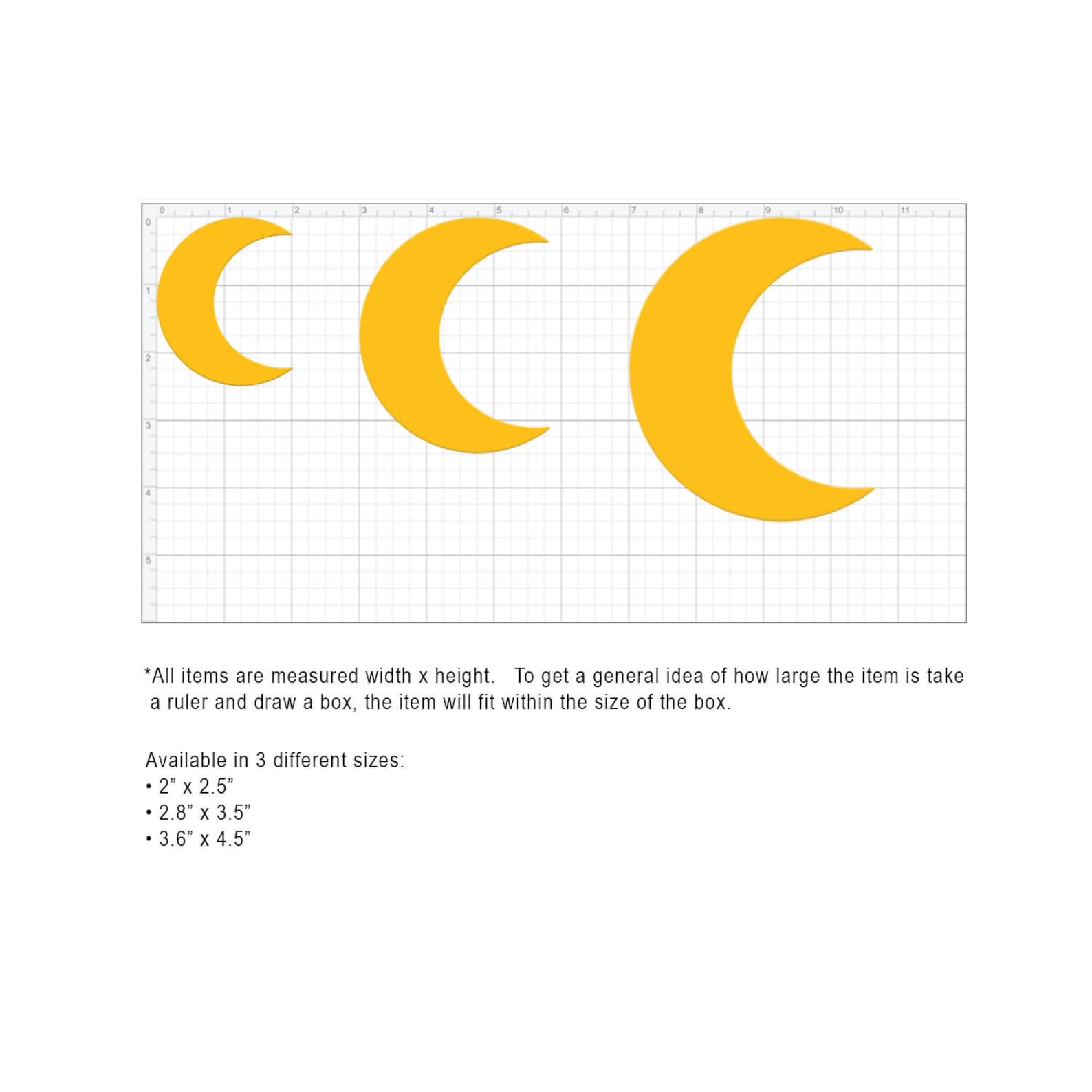 Crescent Moon Die Cut Shapes for Baby Showers, Space and Galaxy Theme ...