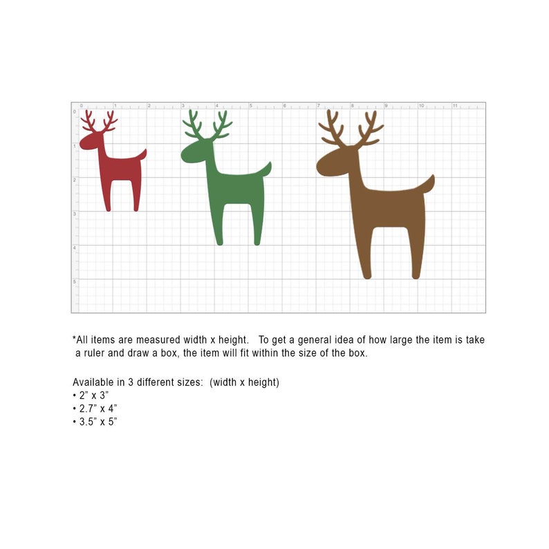Christmas Reindeer Paper Cutouts, Rudolph Die Cut Shapes, Christmas ...