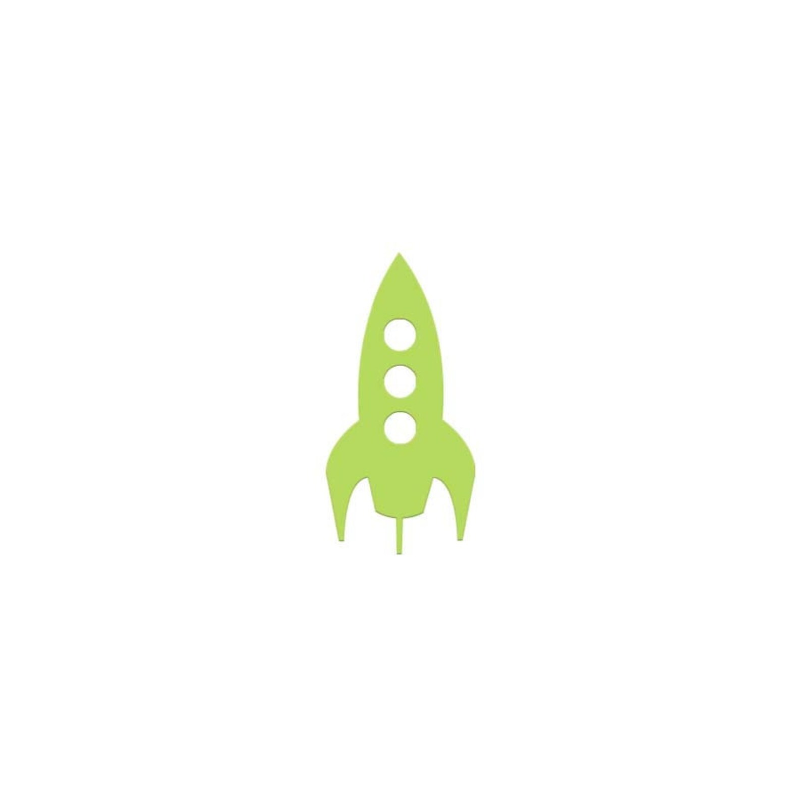 Rocket Ship Die Cut, Paper Spaceship Cut Out for Outer Space Parties ...