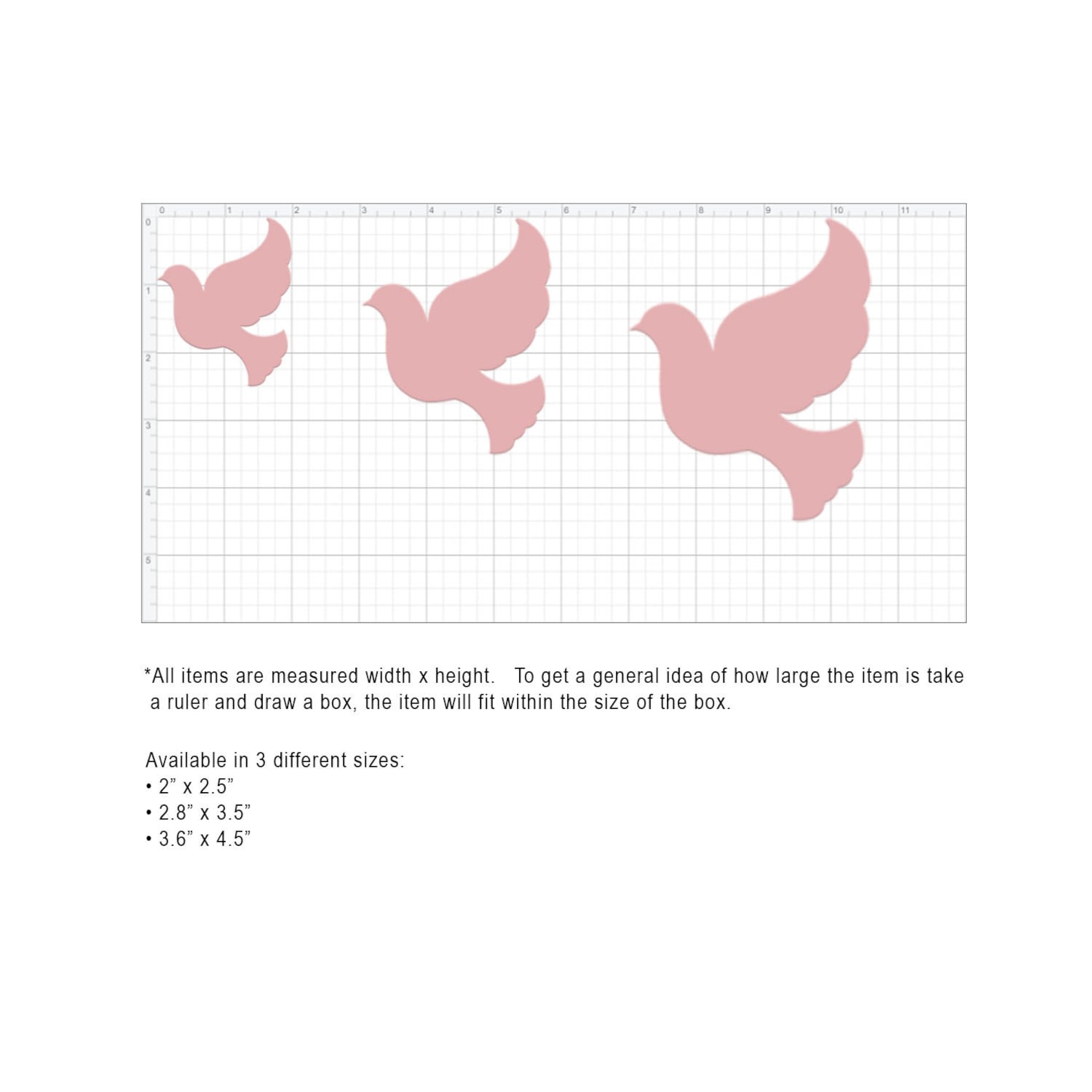 Paper Dove Die Cuts, Dove Cutouts for Wish or Memory Trees, Dove Shapes ...