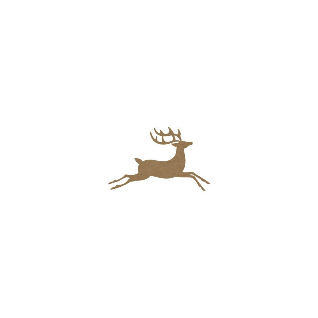 Paper Reindeer Die Cuts for Christmas Card Making, Deer Die Cut Shapes ...