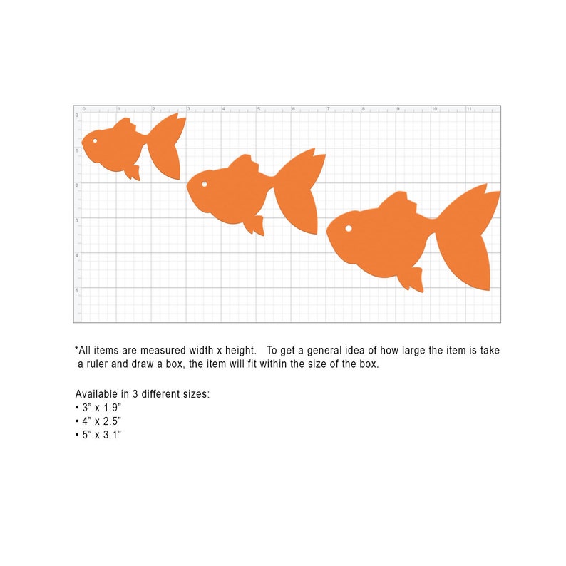 Fancy Goldfish Die Cut Shapes for Birthday Parties and | Etsy
