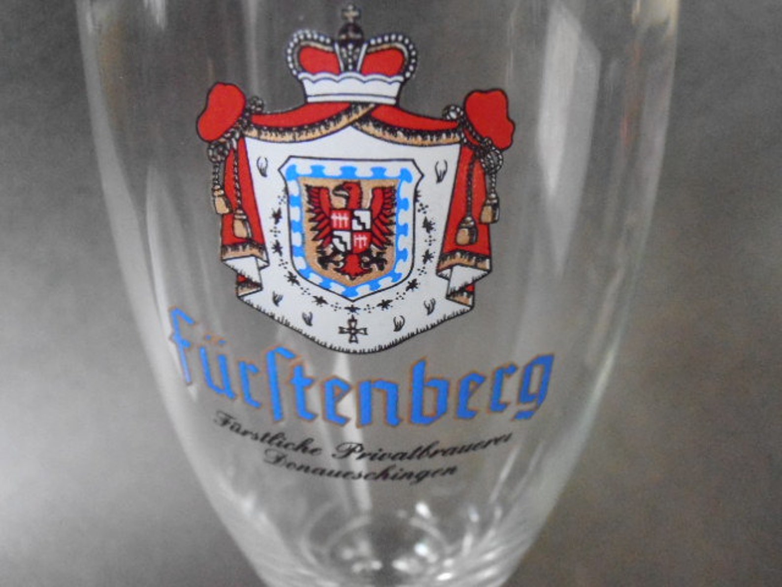 FURSTENBERG Crystal Beer Glass W/LOGO 0.3L Footed Pilsner - Etsy