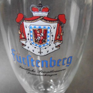 FURSTENBERG Crystal Beer Glass W/LOGO 0.3L Footed Pilsner - Etsy